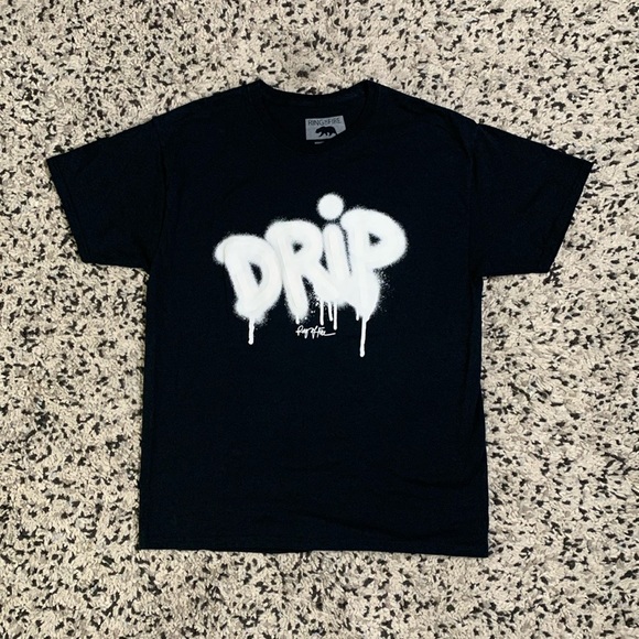 Ring of Fire | Shirts | Ring Of Fire Drip Graffiti Text Tee Shirt Black ...